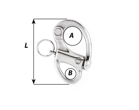 Snap shackle - With fixed eye Wichard